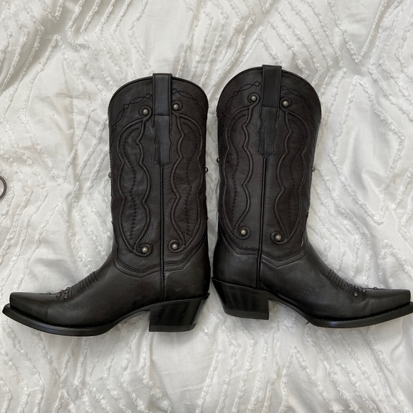 Vaccari | Shoes | Vaccari Cowboy Boots In Black Leather | Poshmark
